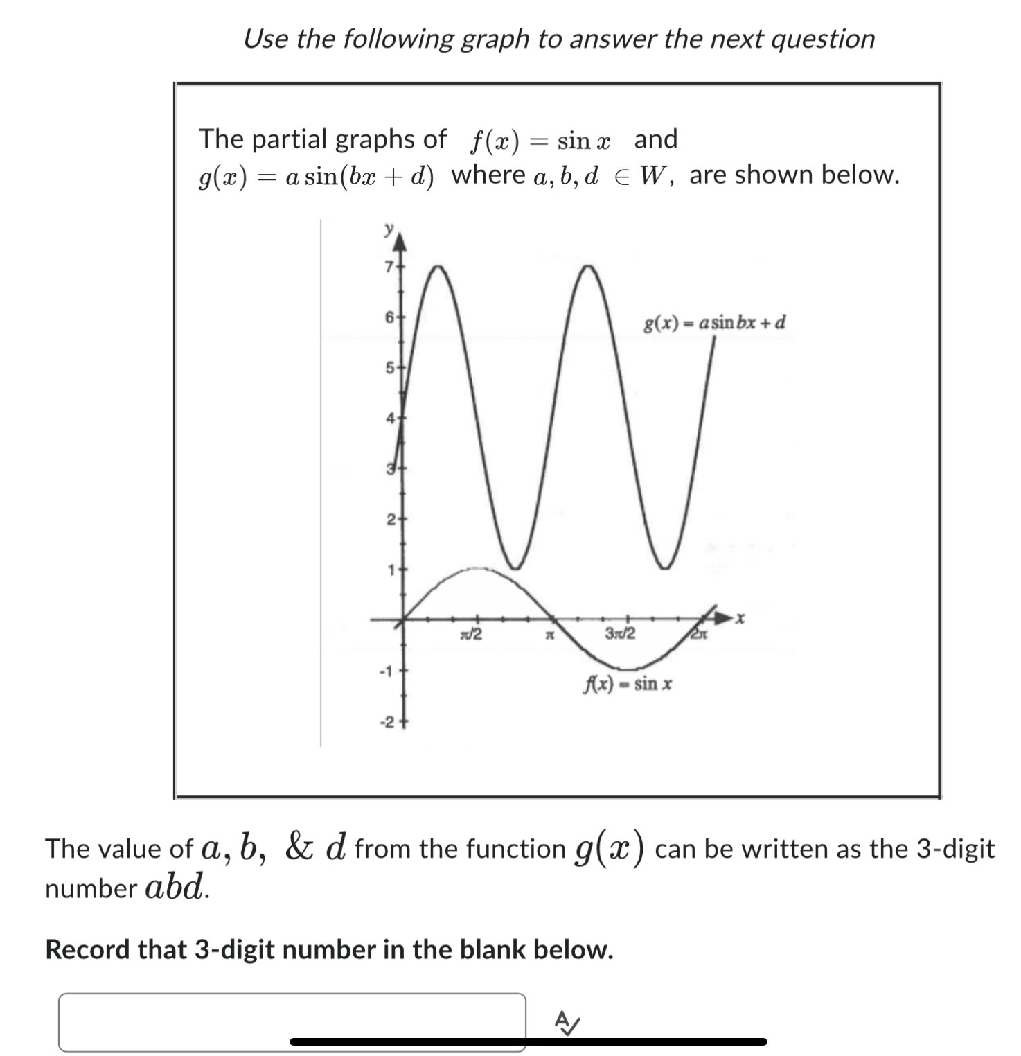 Solved Use the following graph to answer the next question | Chegg.com