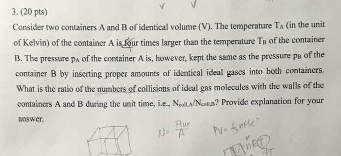 Solved Consider two containers A and B of identical volume | Chegg.com