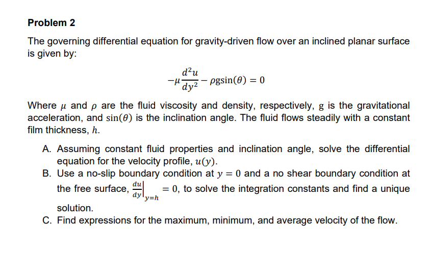 Solved The governing differential equation for | Chegg.com