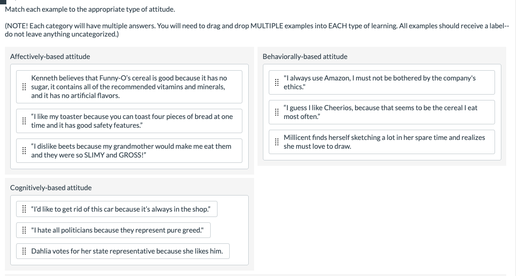 Solved Match each example to the appropriate type of | Chegg.com
