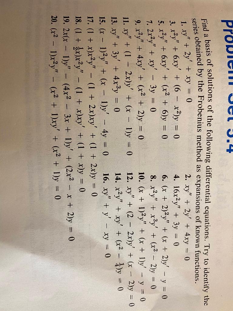 Solved 0 0 Provin Jul 9.4 Find a basis of solutions of the | Chegg.com