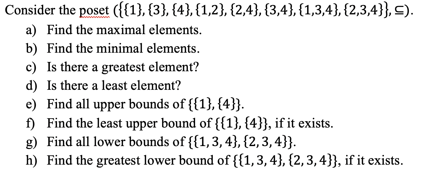Solved Consider the poset | Chegg.com