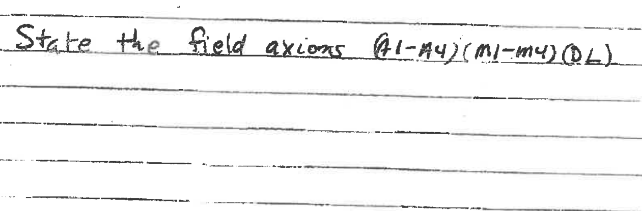Solved State the field axions (A1−A4)(ml−m4)(DL) | Chegg.com