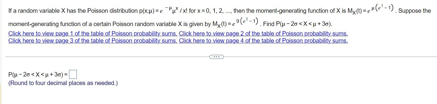 Solved If a random variable X has the Poisson distribution | Chegg.com