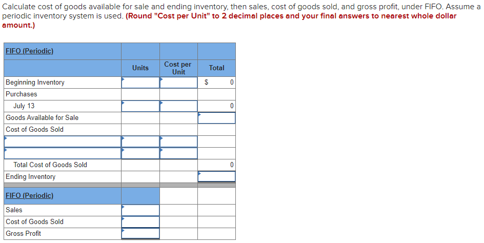 Solved Calculate cost of goods available for sale and ending | Chegg.com