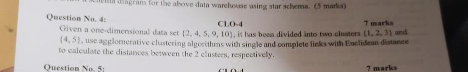 [Solved]: diagram for the above data warehouse using star