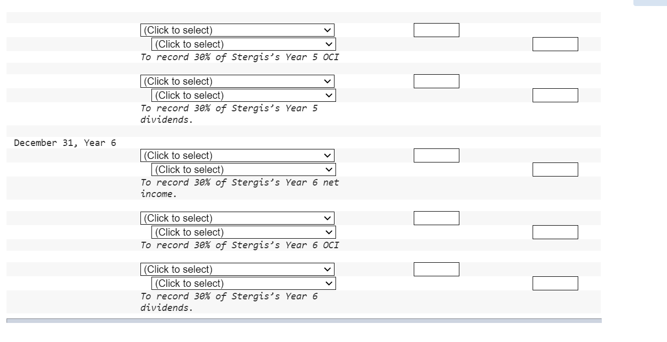 Solved On January 1, Year 5, Blake Corporation purchased 30% | Chegg.com