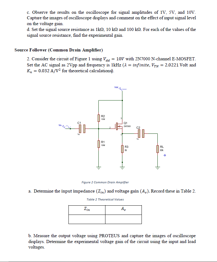 Solved 1) Consider the circuit of Figure 1 using 𝑉𝑑𝑑=10𝑉 | Chegg.com