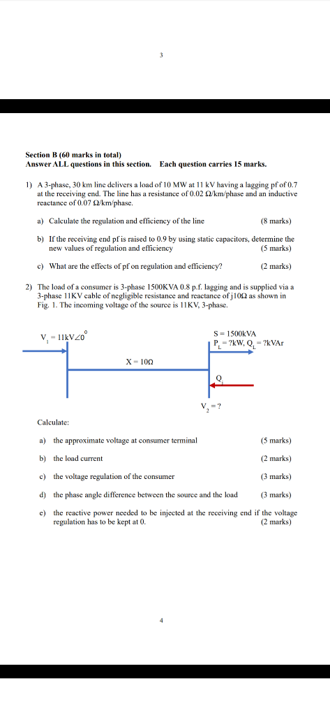 Solved Section B (60 marks in total) Answer ALL questions in | Chegg.com