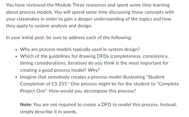 Solved You have reviewed the Module Three resources and | Chegg.com