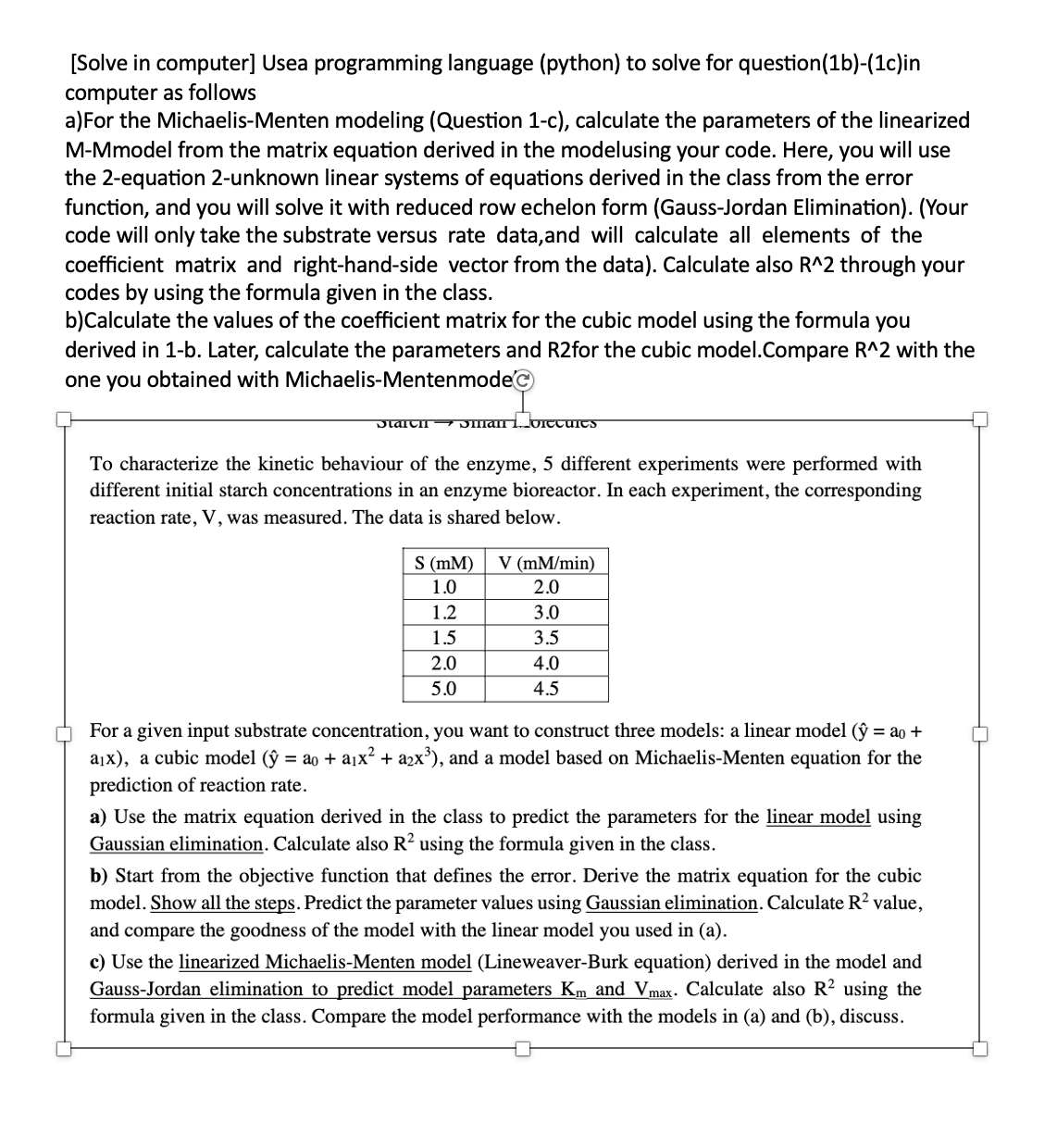 Solved [Solve in computer] Usea programming language | Chegg.com