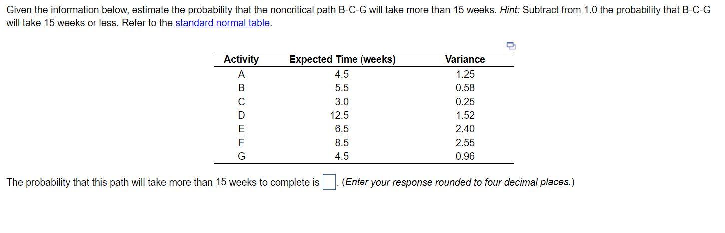 Solved Given the information below, estimate the probability | Chegg.com