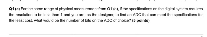 Solved DENO Figure 5. Application of ADC0801 Q1 (a) In the | Chegg.com