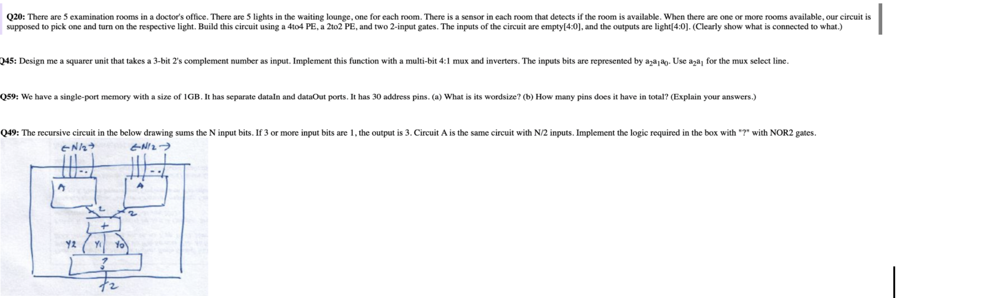 Solved Q20: There are 5 examination rooms in a doctor's | Chegg.com