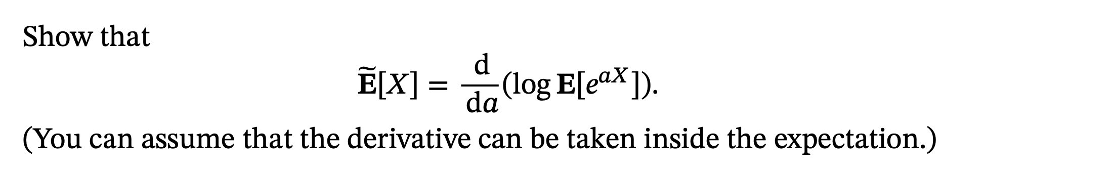 Solved 9.1. The mean of a biased distribution. Let X be a | Chegg.com