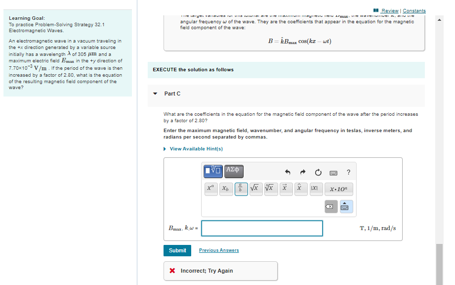 Solved Review Constants HELLYEL VIVIESTUI HIS LULUIGI GIVIC | Chegg.com