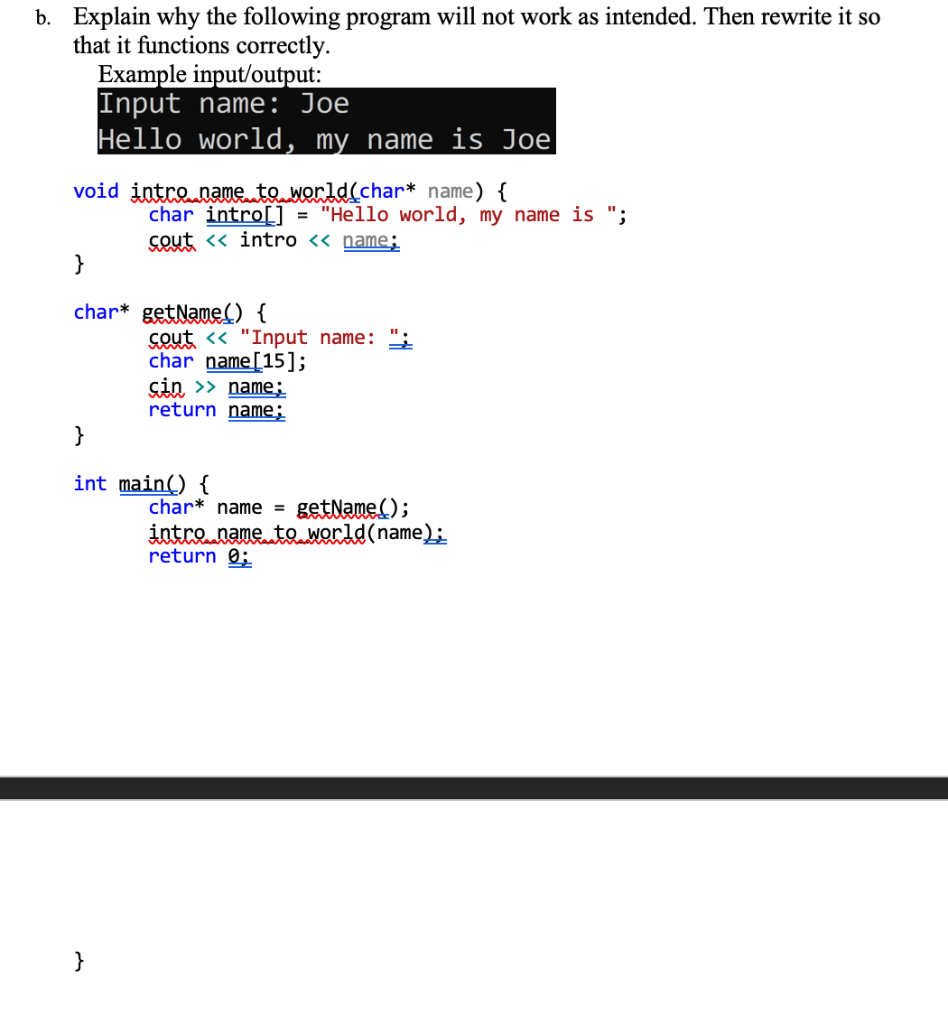 Solved Identify the bug and state how you would correct | Chegg.com