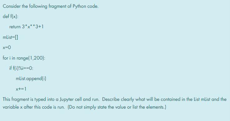 Solved Consider the following fragment of Python code. def | Chegg.com