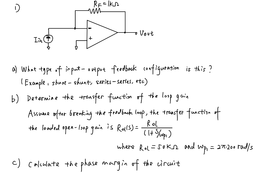 Solved A What Type Of Input Output Feedback Configuration 