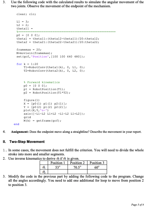 OBJECTIVE - Emulate the movement of a robotic device | Chegg.com
