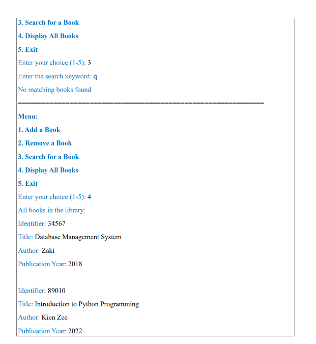 Solved Personal Library Management System For avid readers, | Chegg.com