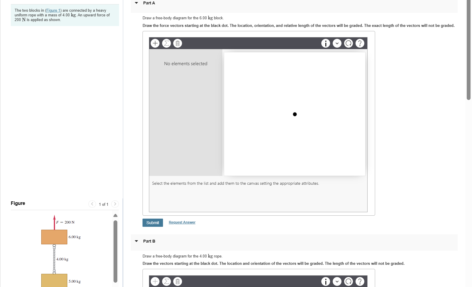 Solved The two blocks in (Figure 1) ﻿are connected by a | Chegg.com