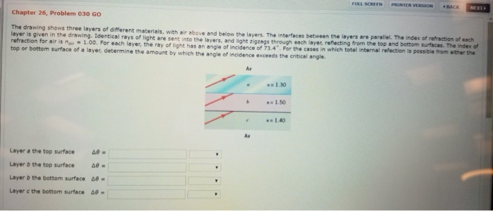 Solved FULL SCREEN PRINTER VERSION Chapter 26, Problem 030 | Chegg.com