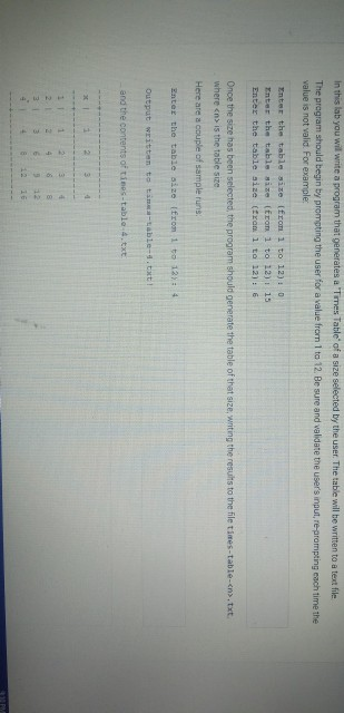 Solved In this lab you will write a program that generates a | Chegg.com