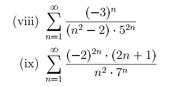 Solved For each series below, discuss what type of series it | Chegg.com
