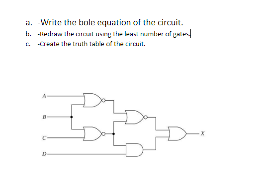 Solved a. -Write the bole equation of the circuit. b. | Chegg.com