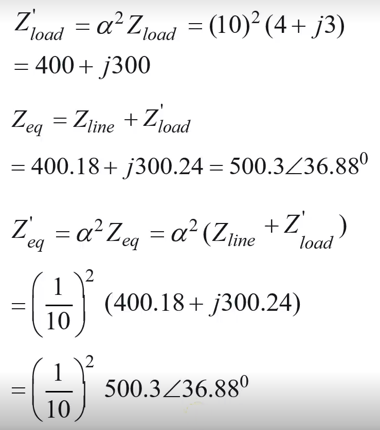 Solved = Zload = a Zload = (10)? (4 + j3) ( = 400+ j300 = | Chegg.com