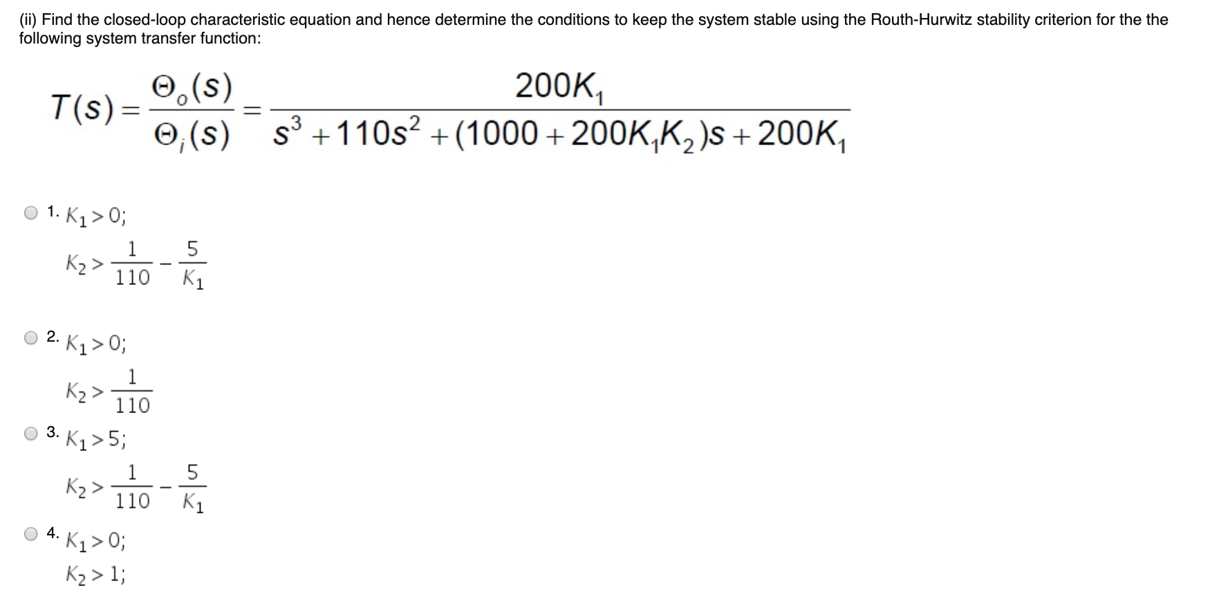 Solved (ii) Find the closed-loop characteristic equation and | Chegg.com Solved (ii) Find the closed-loop characteristic equation and | Chegg.com