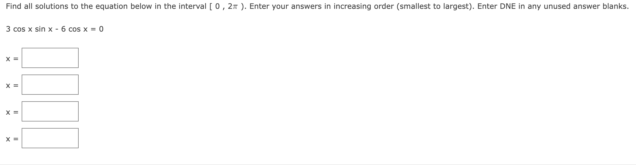 Solved Find all solutions to the equation below in the | Chegg.com