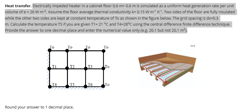 Solved Heat transfer. Electrically impeded heater in a | Chegg.com