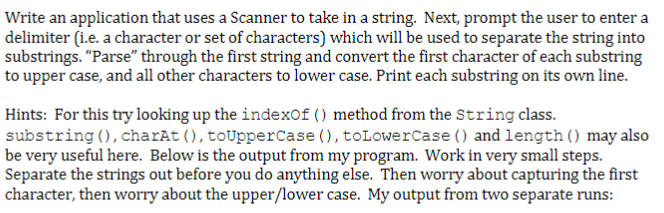 Solved Write an application that uses a Scanner to take in a | Chegg.com