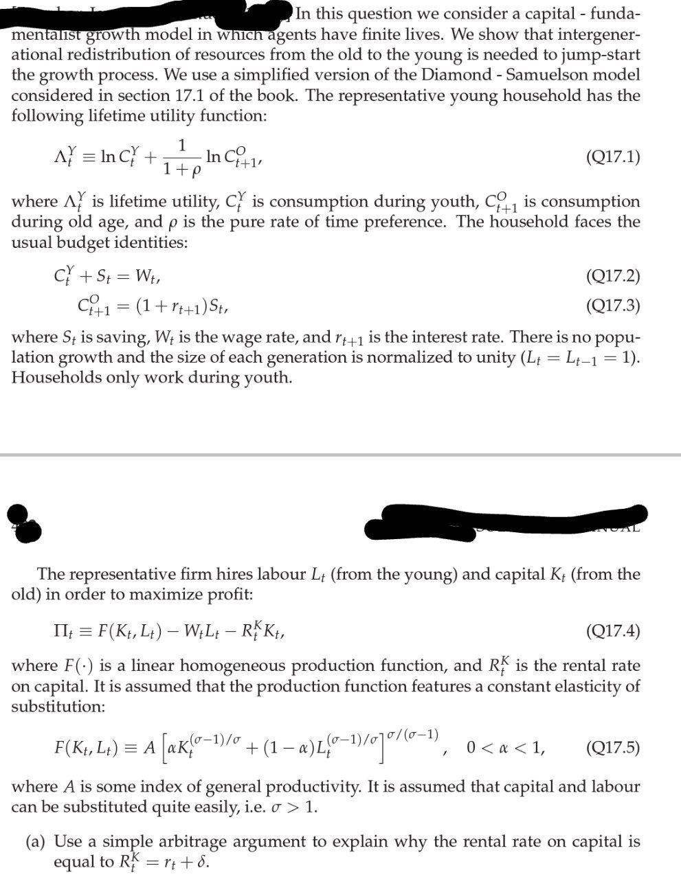 Solved In this question we consider a capital - funda- | Chegg.com