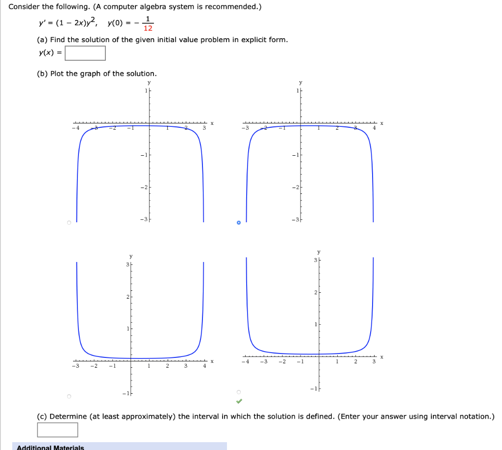Solved Consider the following. (A computer algebra system is | Chegg.com