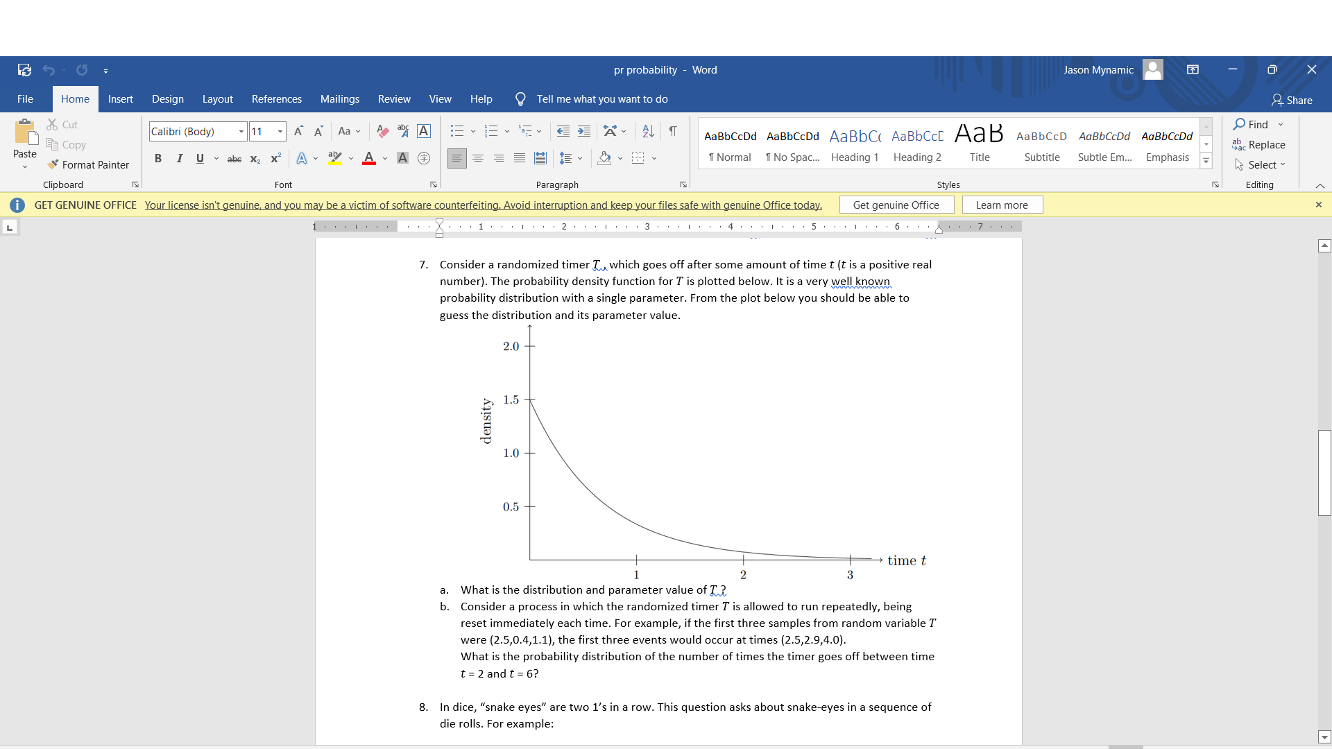 R File Paste pr probability - Word Home Insert Design | Chegg.com