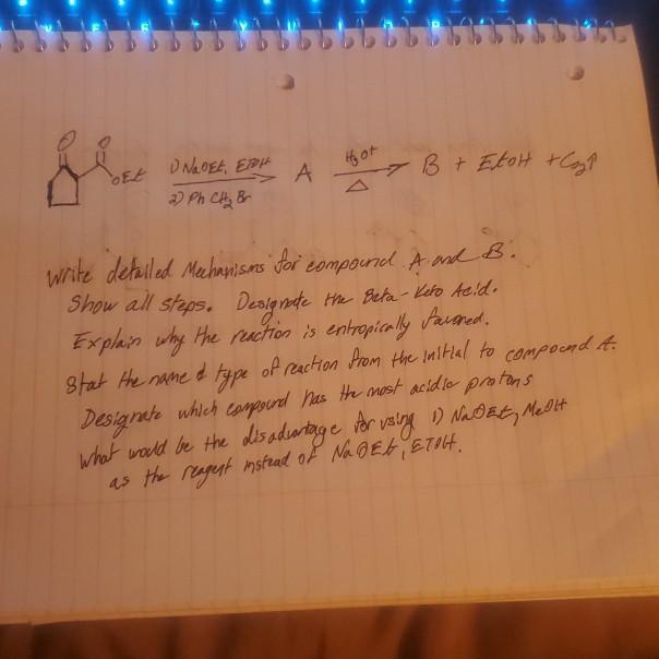 Solved Hot Et А A Neot, EPH 2) Ph CH₂ B 7 B + Etot & Col | Chegg.com