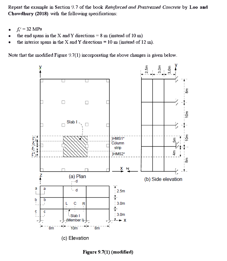 Flat Plate Design Repeat the example in Section 9. 7 | Chegg.com