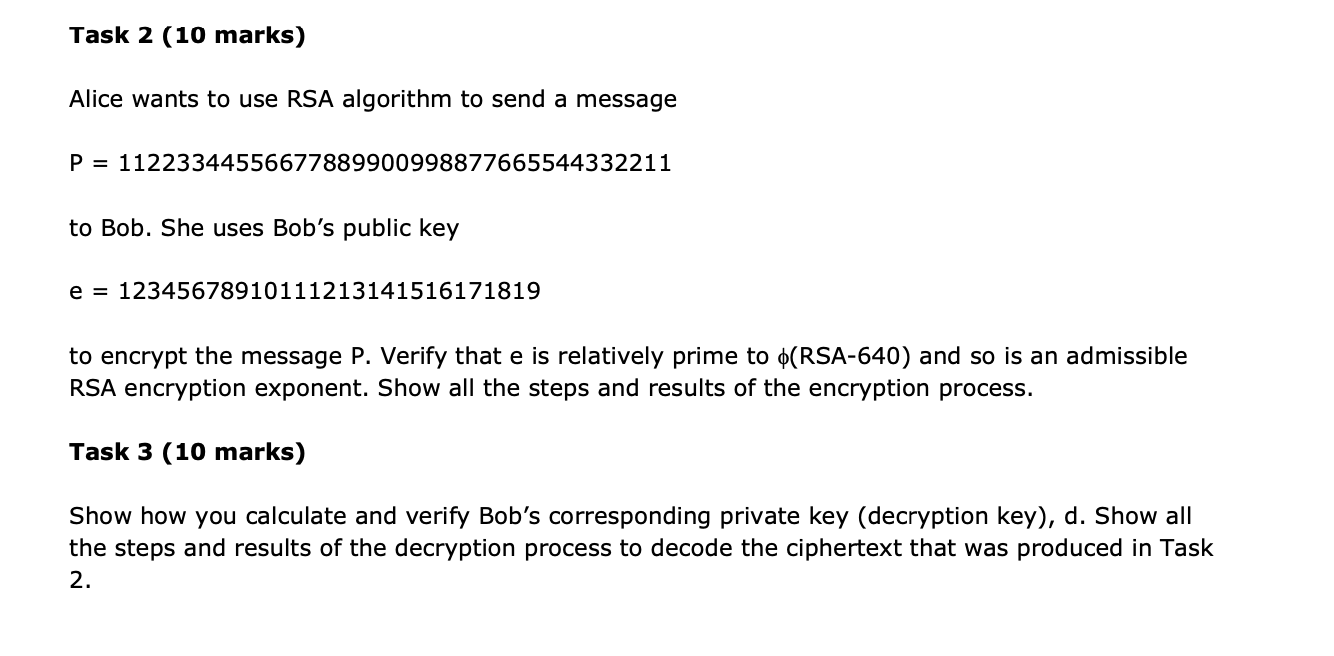 (Based on SEED Lab RSA Encryption and Signature Lab | Chegg.com
