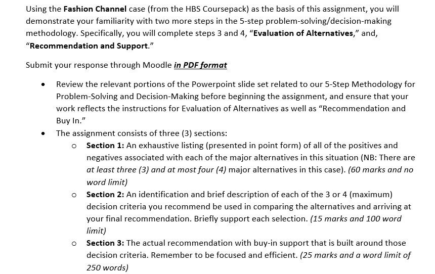 Solved 5 STEP CASE METHODOLOGY 1. PROBLEM STATEMENT 2. | Chegg.com