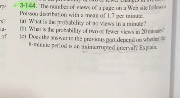 Solved 3-133. Suppose that the number of customers who enter | Chegg.com