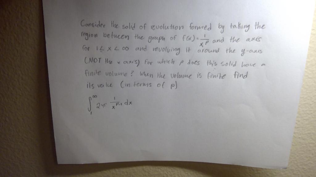 Solved Consider the solid of revolution formed by taking the | Chegg.com