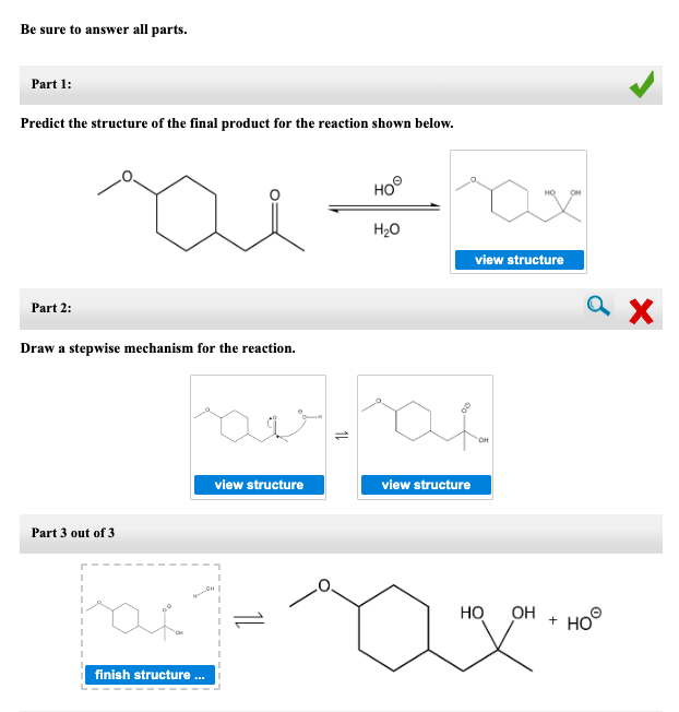 Solved Be sure to answer all parts. Part 1: Predict the | Chegg.com Solved Be sure to answer all parts. Part 1: Predict the | Chegg.com