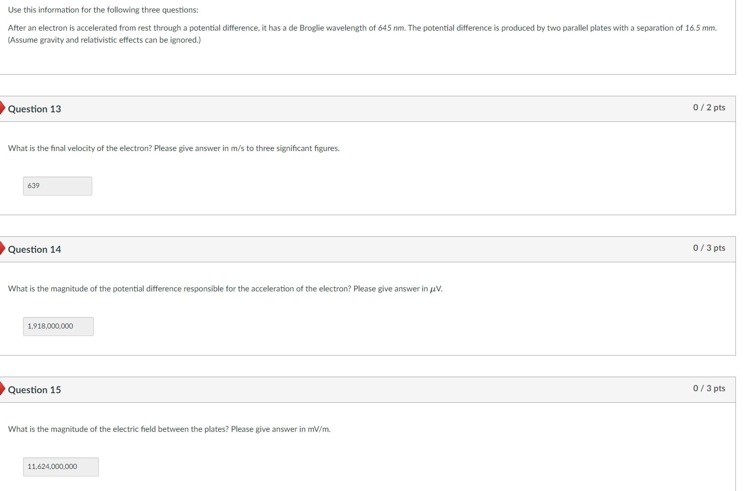 Solved Use this information for the following three | Chegg.com