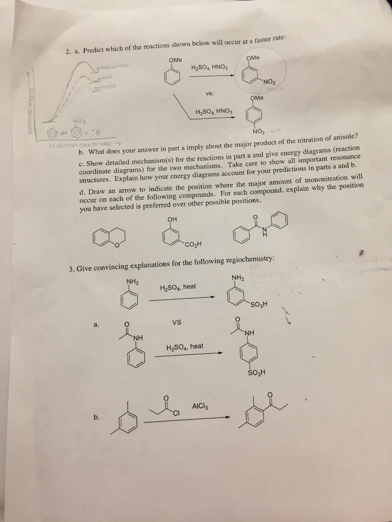 Solved 2. a. Predict which of the reactions shown below will | Chegg.com