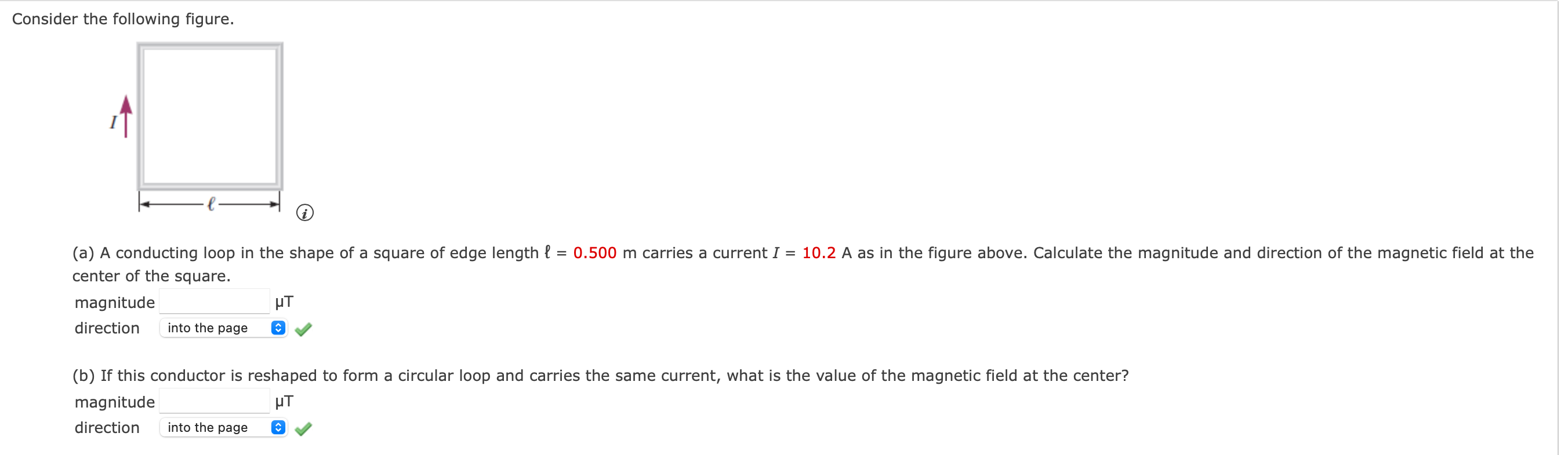 Solved Consider the following figure. (a) A conducting loop | Chegg.com