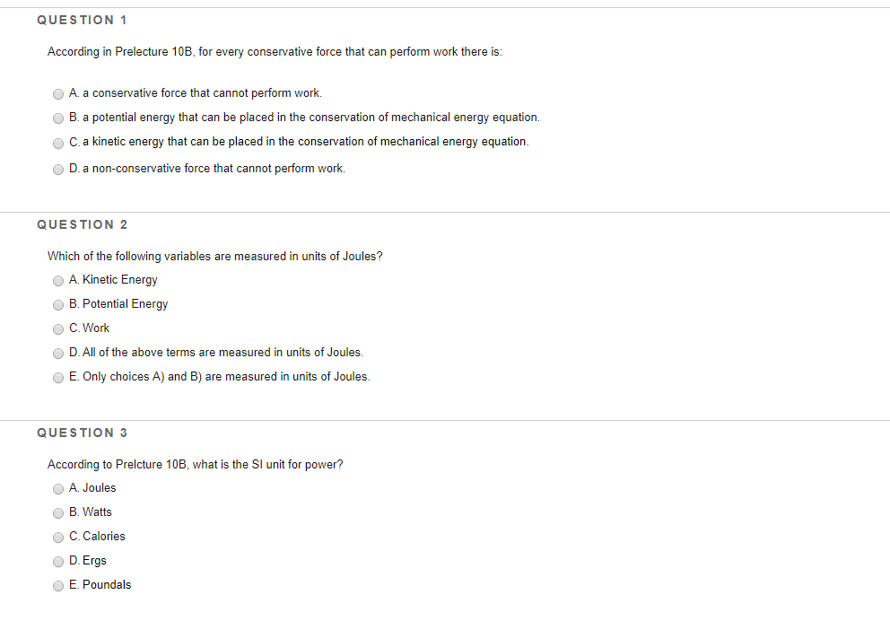 Solved QUESTION 1 According in Prelecture 10B, for every | Chegg.com