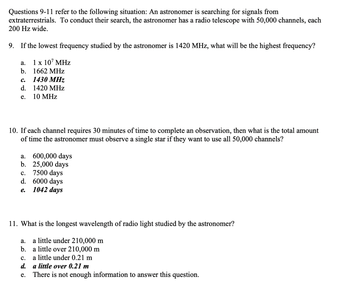 Solved Questions 9-11 refer to the following situation: An | Chegg.com